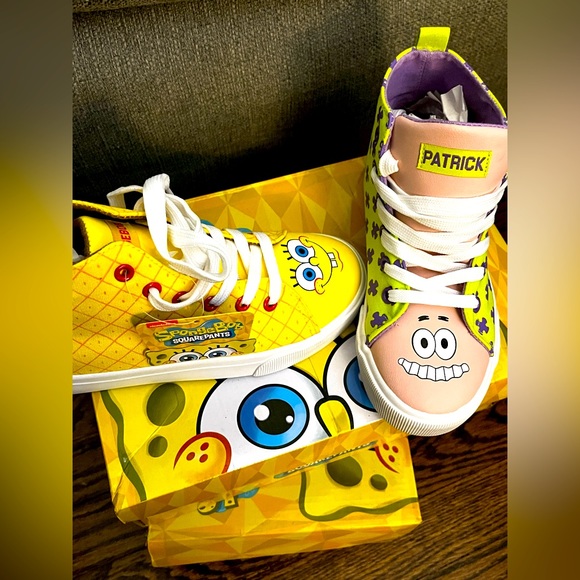 SpongeBob Squarepants | Shoes | Sponge Bob Square Pants Hightop ...